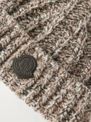 Moncler Ribbed Wool-blend Beanie