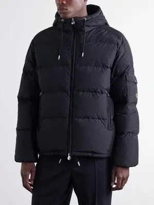 Moncler Himalaya Hooded Quilted Cotton-blend Shell Down Jacket