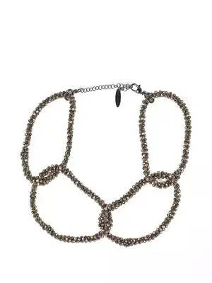 Brunello Cucinelli Pyrite-beaded Choker Necklace