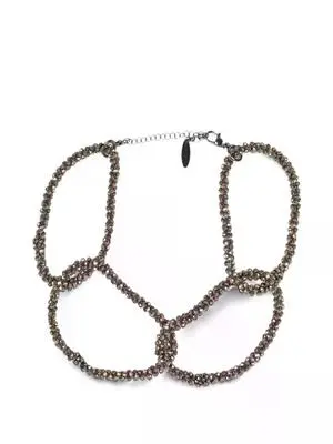 Brunello Cucinelli Pyrite-beaded Choker Necklace