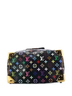 LOUIS VUITTON Speedy Handbag Monogram Multicolor 30 Satchel - Black