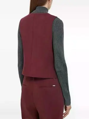 Dkny V-neck Button-up Waistcoat