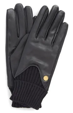 Barbour Deanna Leather Gloves - Black