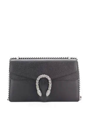 Gucci Dionysus Bag Leather Small Shoulder Bag - Black