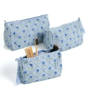 INNER CHILD Mona Blockprint Makeup Bag