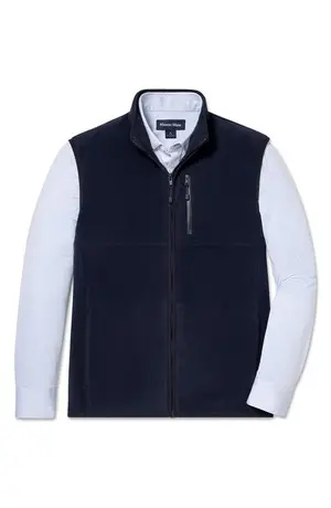Mizzen+main Crosby Fleece Vest - Navy