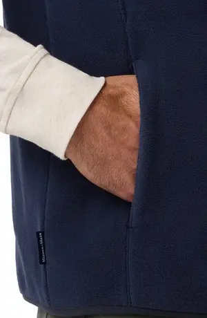 Mizzen+main Crosby Fleece Vest - Navy