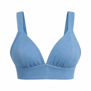 OFUURE Light Denim Azure Bra Top - Blue
