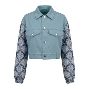 KING NAKED Realm Of Dreams Cropped Jacket Light - Blue