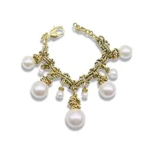 BAYEMEYC Nacrea Pearl Bracelet - Gold