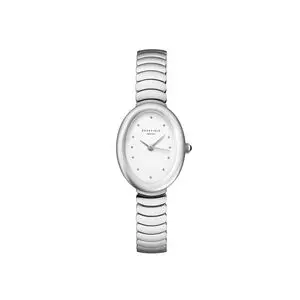 ROSEFIELD Ovale Ladies Watch With Matte White Dial - Silver