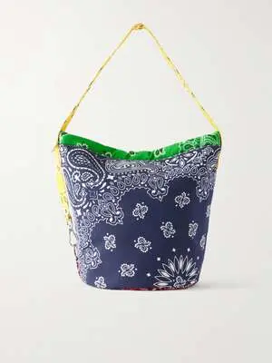 CALL IT BY YOUR NAME Sac Seau Printed Cotton-canvas Bucket Bag - Multi