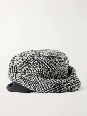 Junya Watanabe Checked Gabardine-trimmed Wool-blend Tweed Bucket Hat