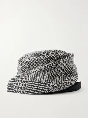 Junya Watanabe Checked Gabardine-trimmed Wool-blend Tweed Bucket Hat - Multi