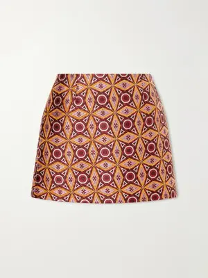 LA DOUBLEJ Mini Baia Jacquard-twill Mini Skirt