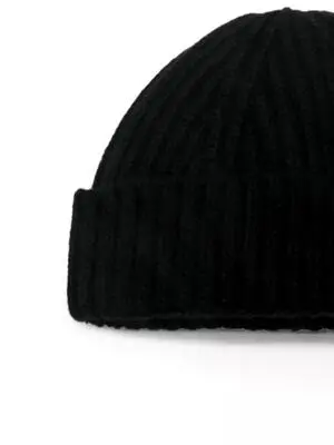 CENERE GB Ribbed-knit Beanie Hat
