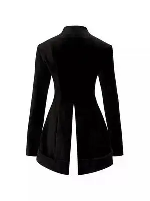 A.W.A.K.E. Mode Hook-and-eye Velvet Jacket