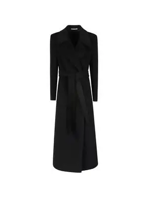 Tagliatore Melody Belted Coat - Black