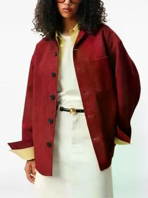 AMI Paris Suede Shirt Jacket