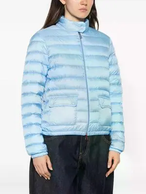 Moncler Quilted Logo-patch Jacket - Blue