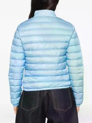 Moncler Quilted Logo-patch Jacket - Blue