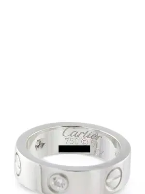 Cartier Love Diamond Ring - Silver