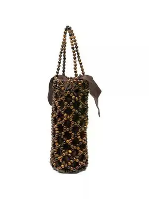 CORDERA Beaded Cage-style Tote Bag