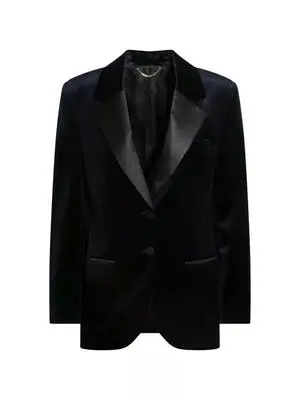 Victoria Beckham Camilla Single-breasted Velvet Blazer