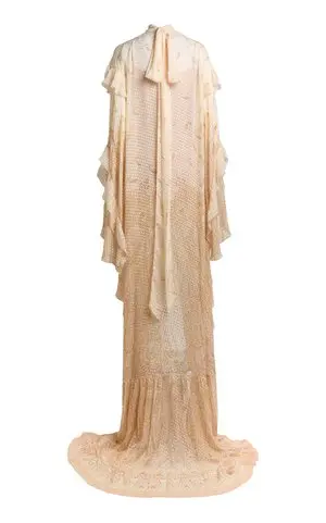 Etro Ruffled Silk-blend Mini Dress - Multi