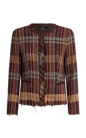 Etro Plaid Cotton-Blend Jacket Multi