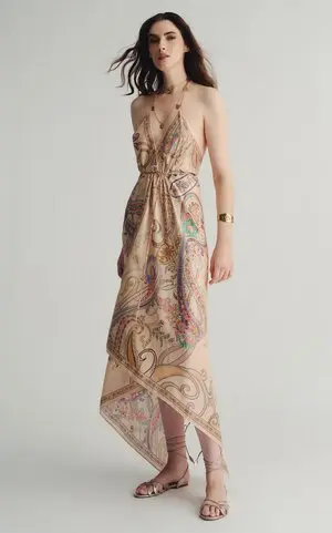 Etro Foulard-printed Midi Dress - Multi