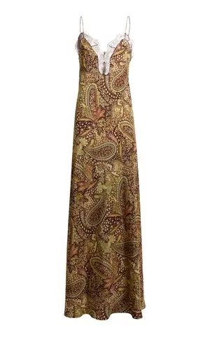 Etro Paisley-printed Silk Maxi Dress - Multi