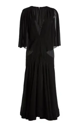 LANVIN Layered Ruffle Midi Dress