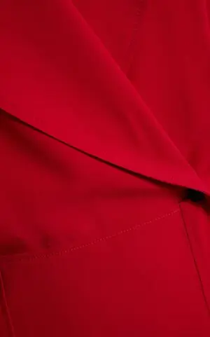 LANVIN Round-shoulder Wrap Cotton-linen Top