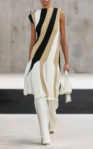 LANVIN Asymmetrical -panel Midi Dress