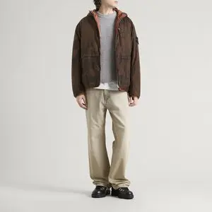 Stone Island Laser Forest Camo Crinkle Reps-tc Parka Jacket