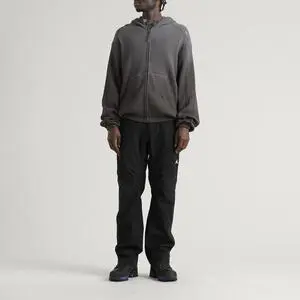 ROA Bee Sun Faded Organic Waffle Zip Hoodie