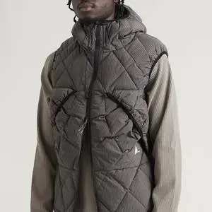 ROA Nuna 800 Fill Power Pinstriped Down Vest