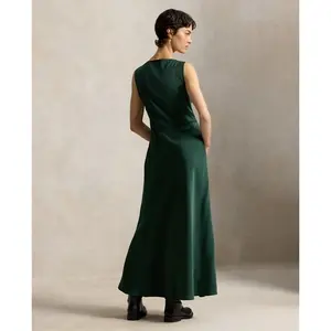 Ralph Lauren Bow-detail Satin Dress