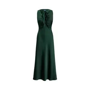 Ralph Lauren Bow-detail Satin Dress