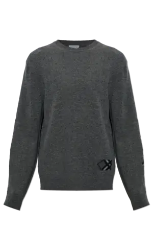Burberry Crew Neck Wool Sweater - Grey