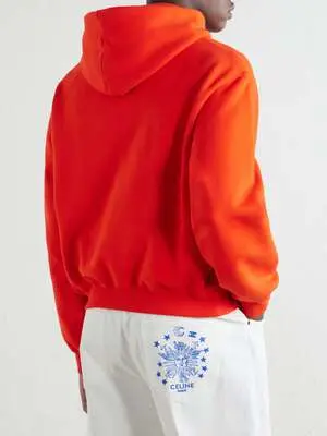 Celine Logo-print Cotton-jersey Hoodie