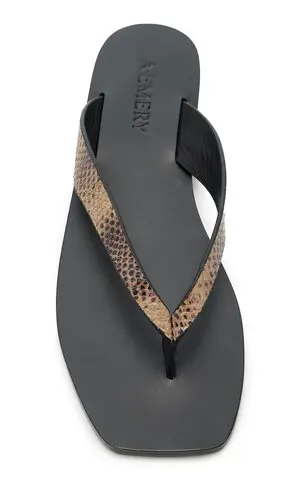 A.emery Kinto Leather Sandals - Python