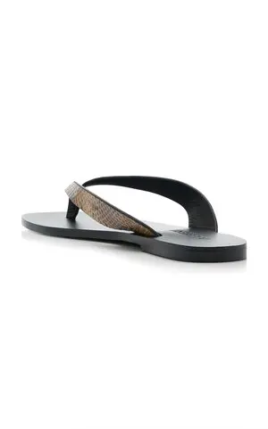A.emery Kinto Leather Sandals - Python