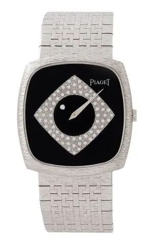 STEPHANIE WINDSOR Piaget Mystery Dial Vintage Watch - Silver