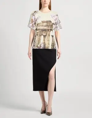 Dolce & Gabbana Multi-color Short-sleeved Crew-neck Top