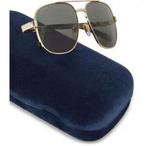 Gucci Double Beam Pilot Sunglasses