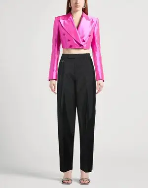Burberry Solid Twill Slim-fit Trousers