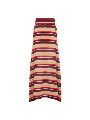 Rabanne Striped Semi-sheer Maxi Skirt