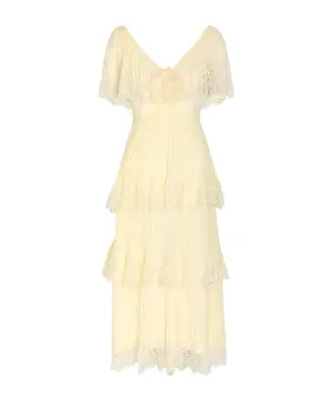 SELF-PORTRAIT Pleated Chiffon Dress